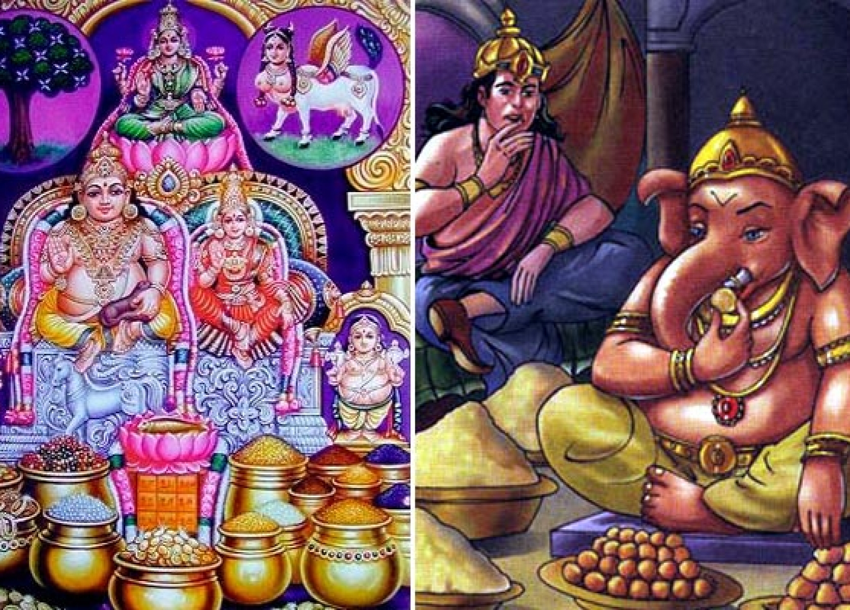 Lord Ganesha teaching to Kubera is a lesson for all of us!